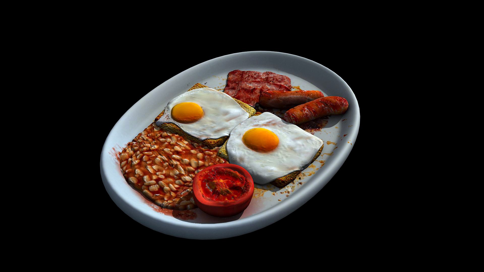 3D English Breakfast - TurboSquid 2289374