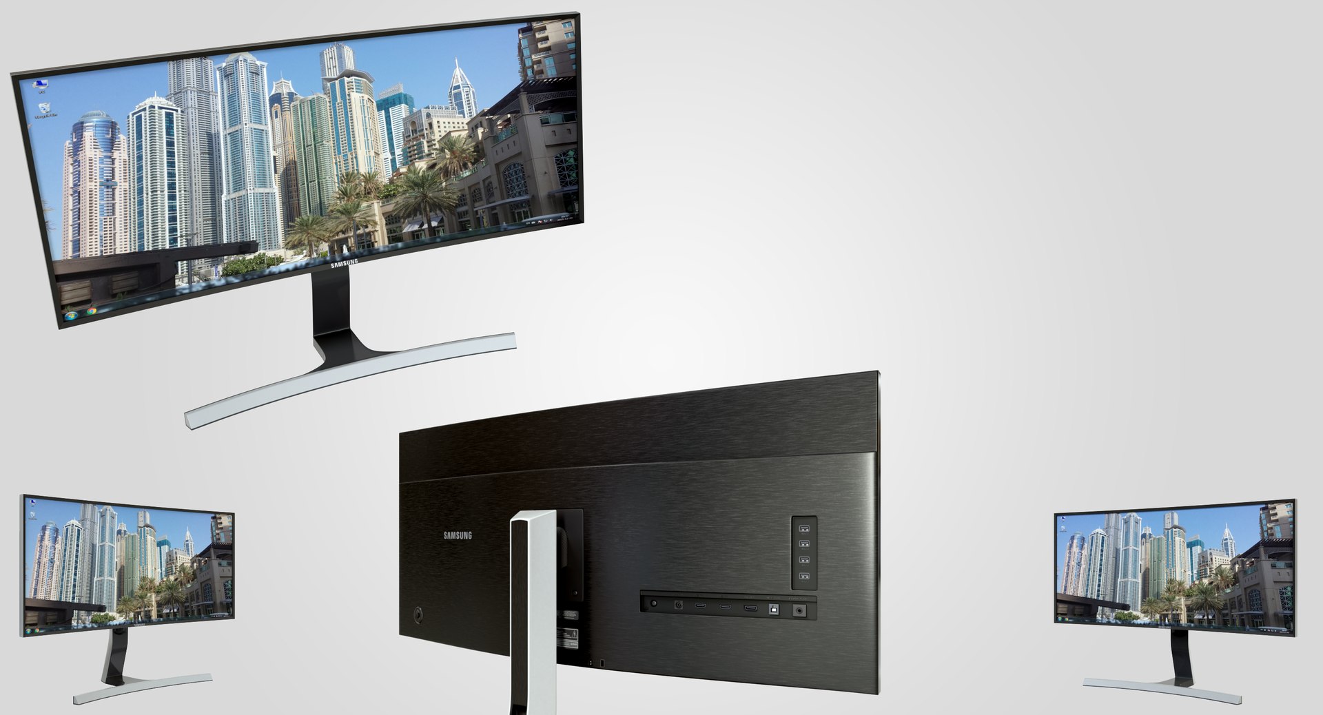 Ultra Monitor Curved 3d Fbx