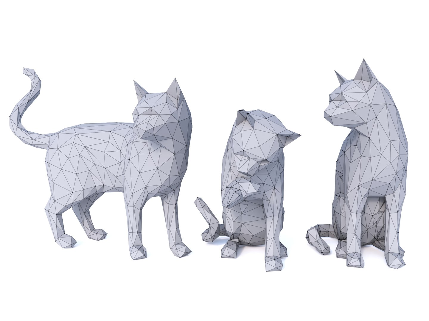 3D Cats Model - TurboSquid 1281504