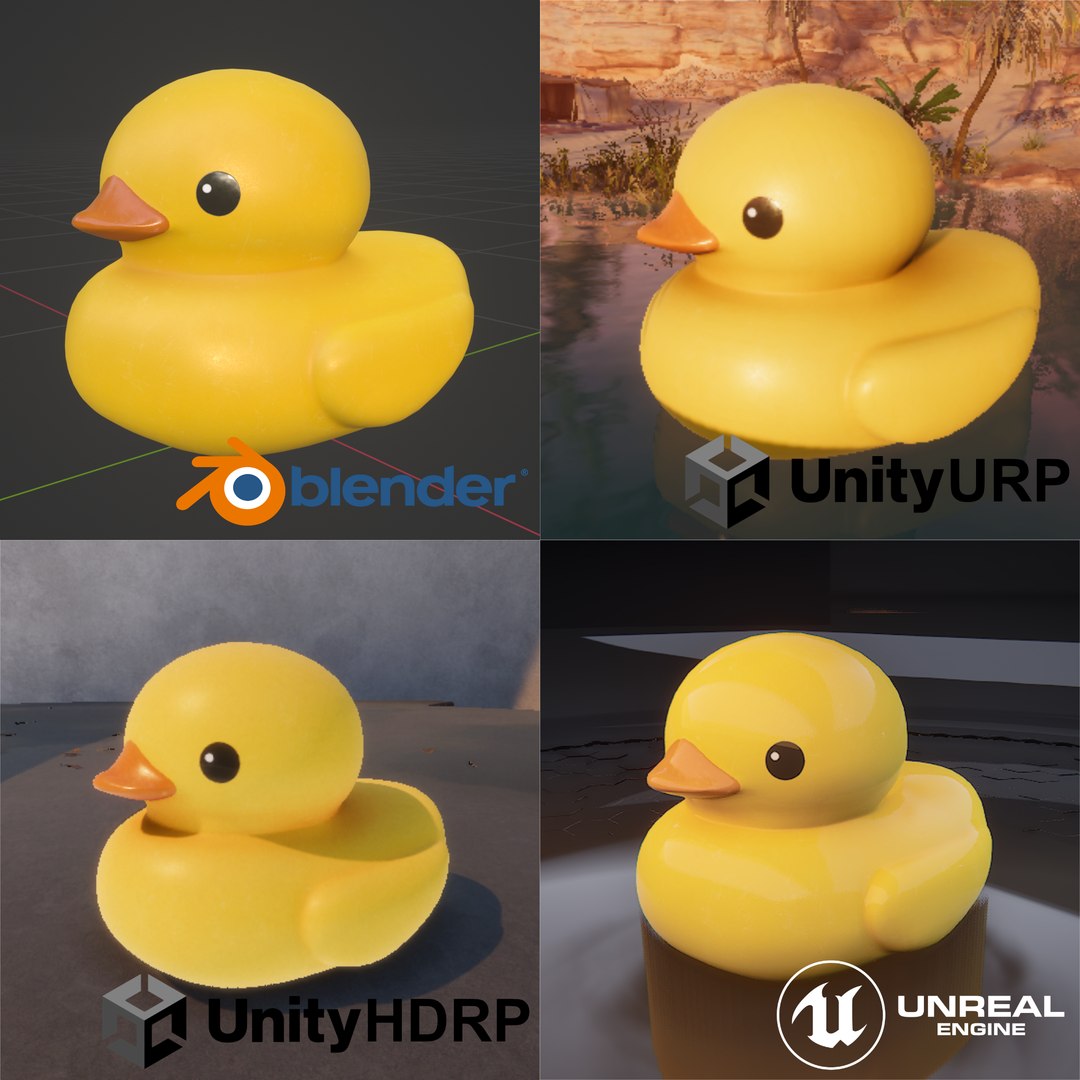 3D Rubberduck - PBR Game-Ready - TurboSquid 2339015