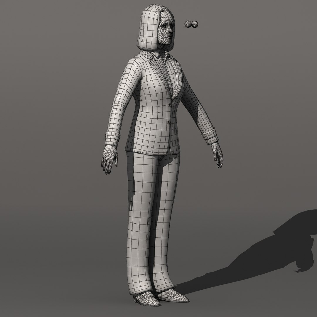 3d Model Resolution Human Female