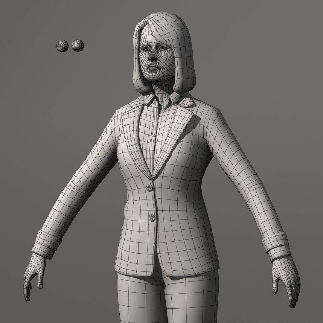 3d Model Resolution Human Female