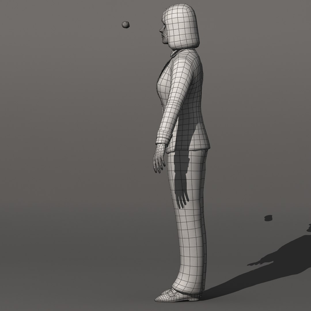 3d Model Resolution Human Female