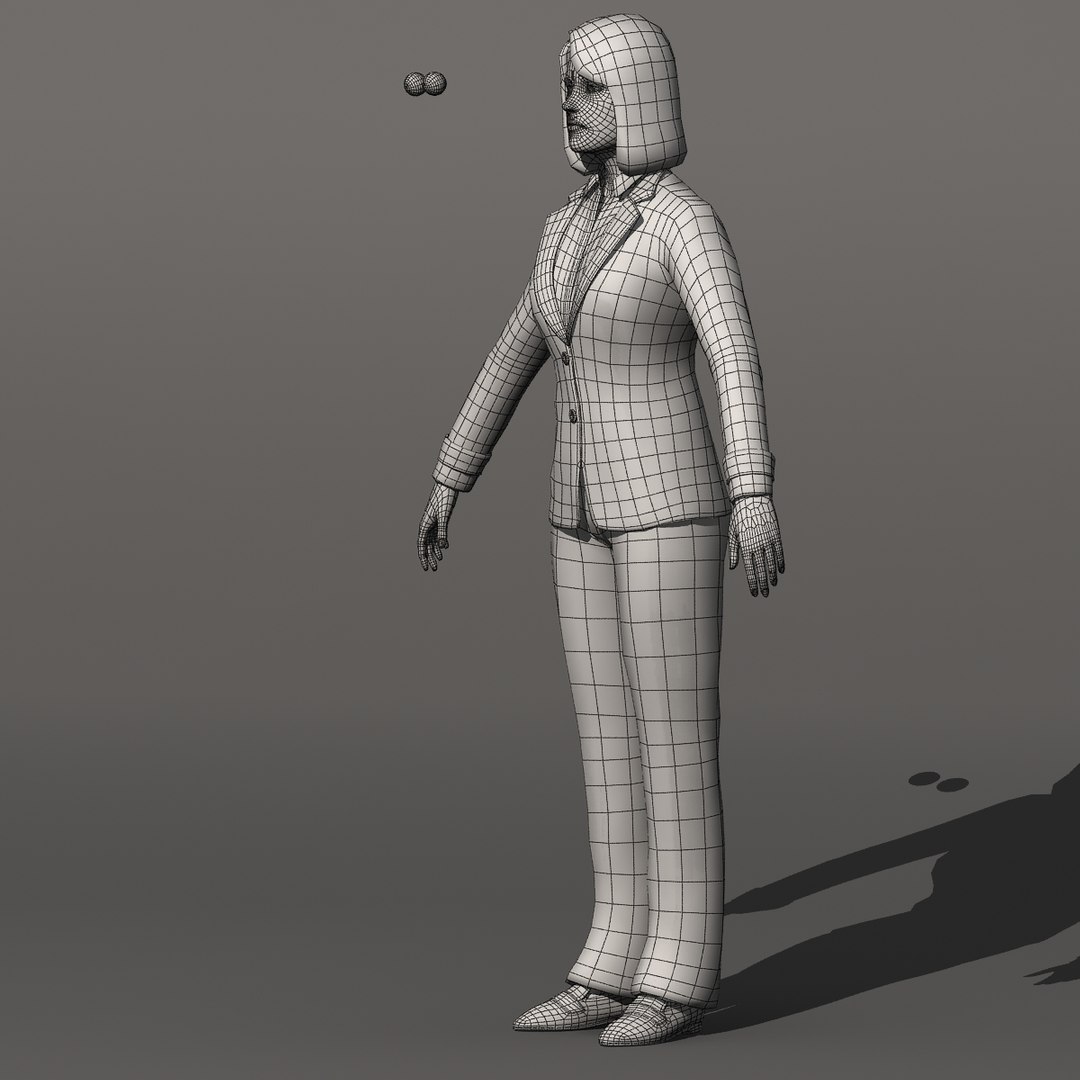 3d Model Resolution Human Female