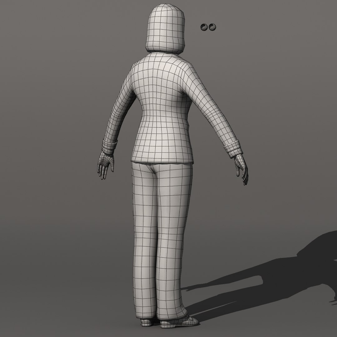 3d Model Resolution Human Female