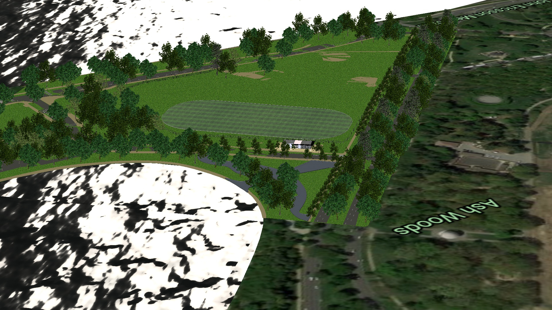 3D West Potomoc Park Model - TurboSquid 2106536
