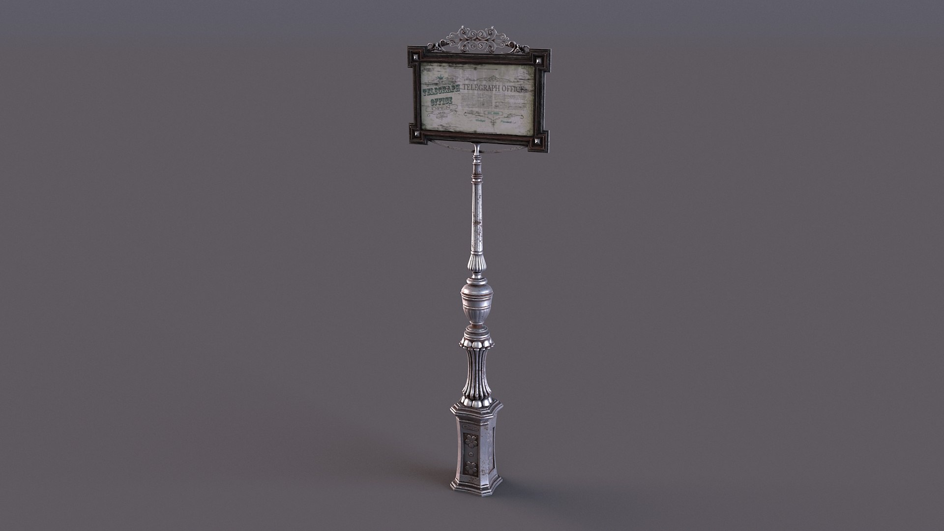 3D model Antique Sign - TurboSquid 2182682