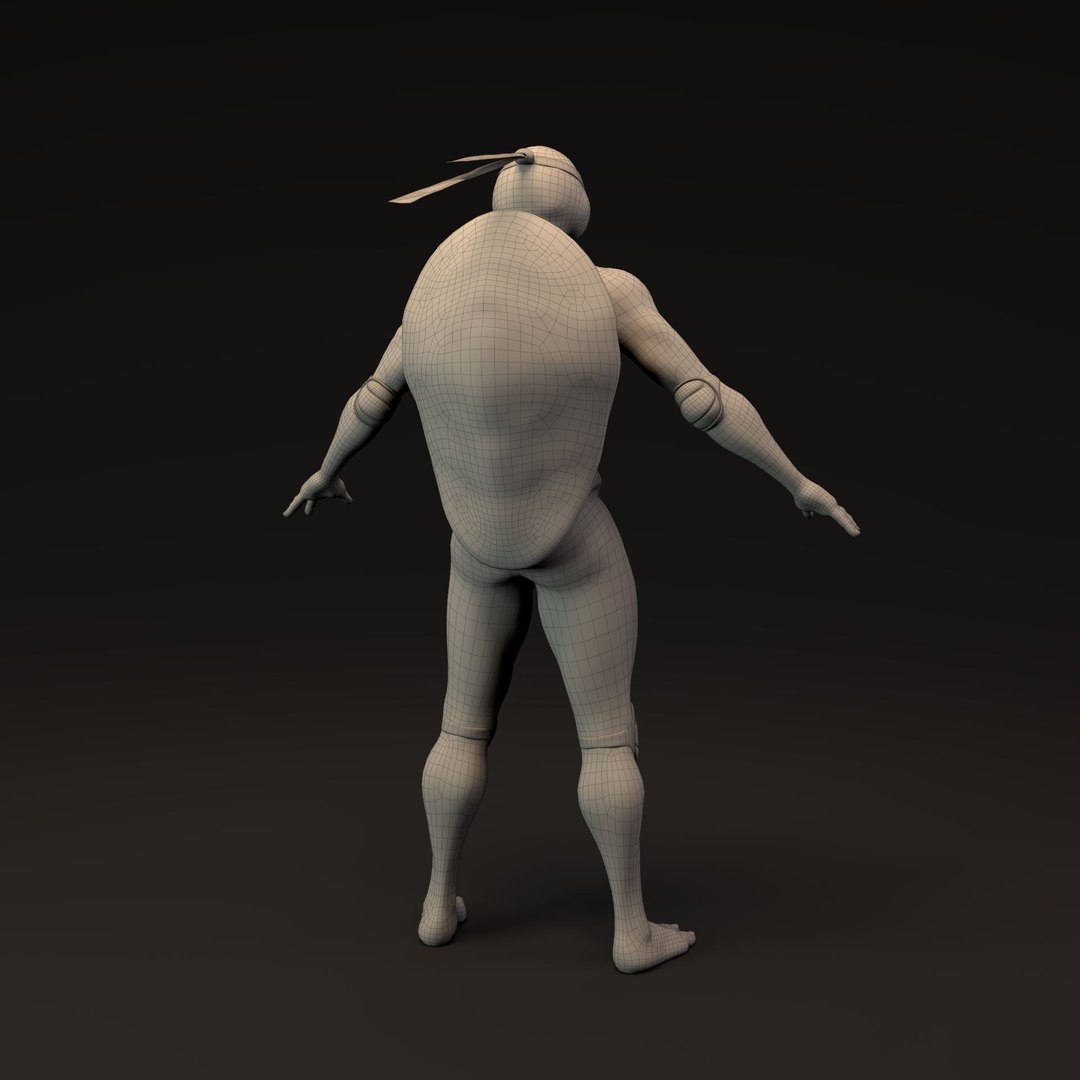 Ninja Turtle Female Basemesh 3D - TurboSquid 2284925