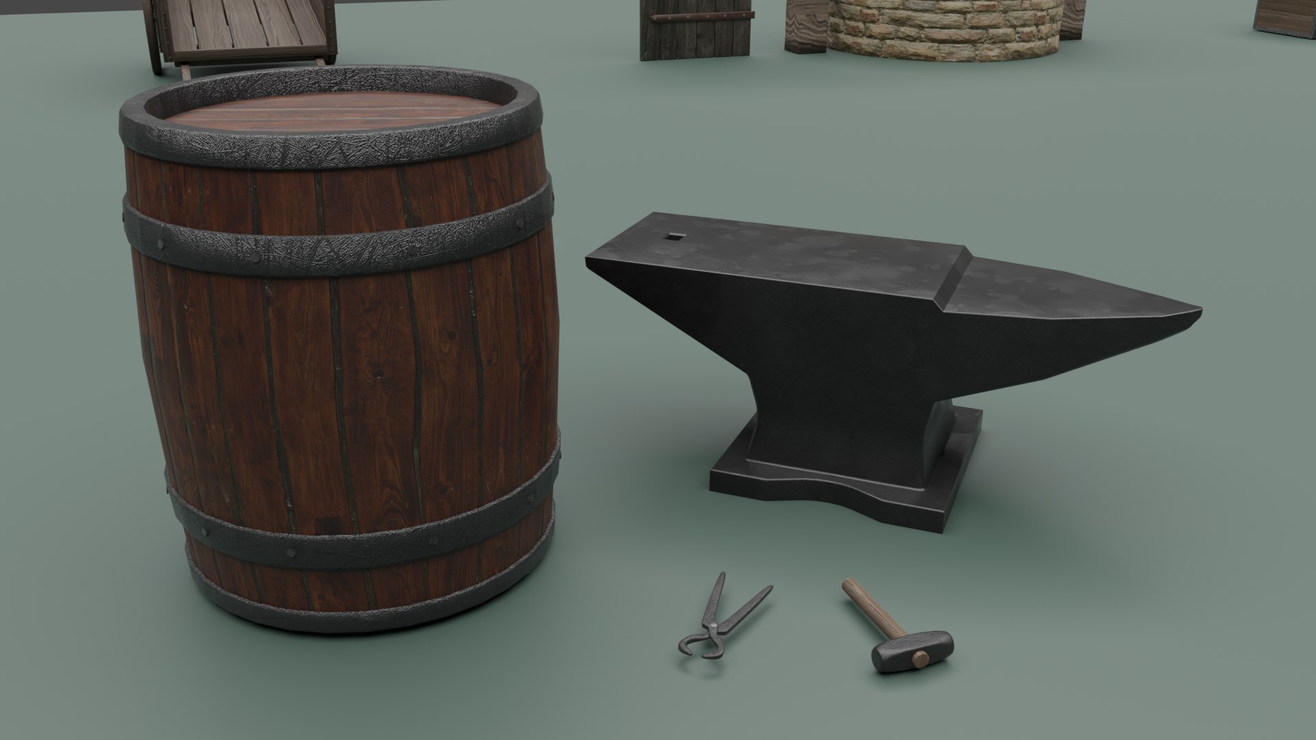 3D Medieval Item Pack Model - TurboSquid 2098941