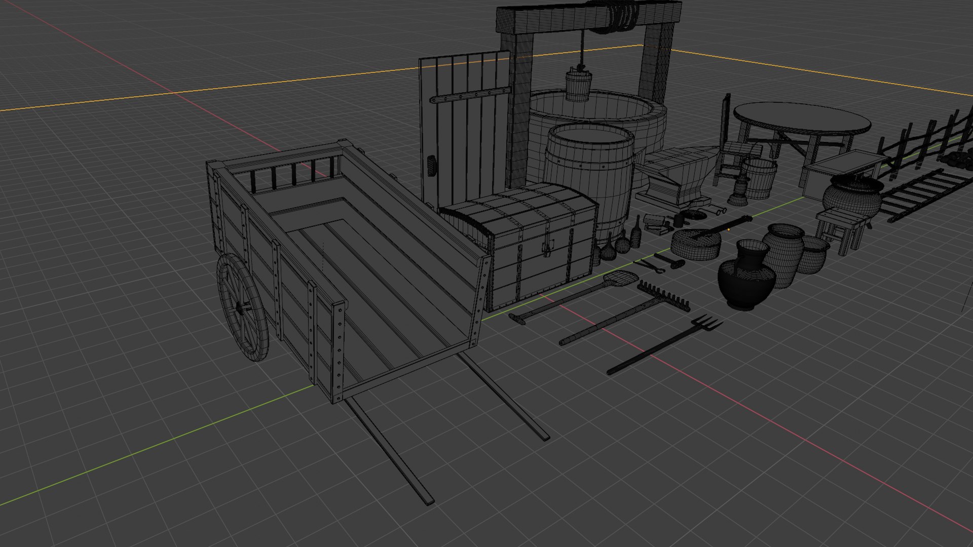 3D Medieval Item Pack Model - TurboSquid 2098941