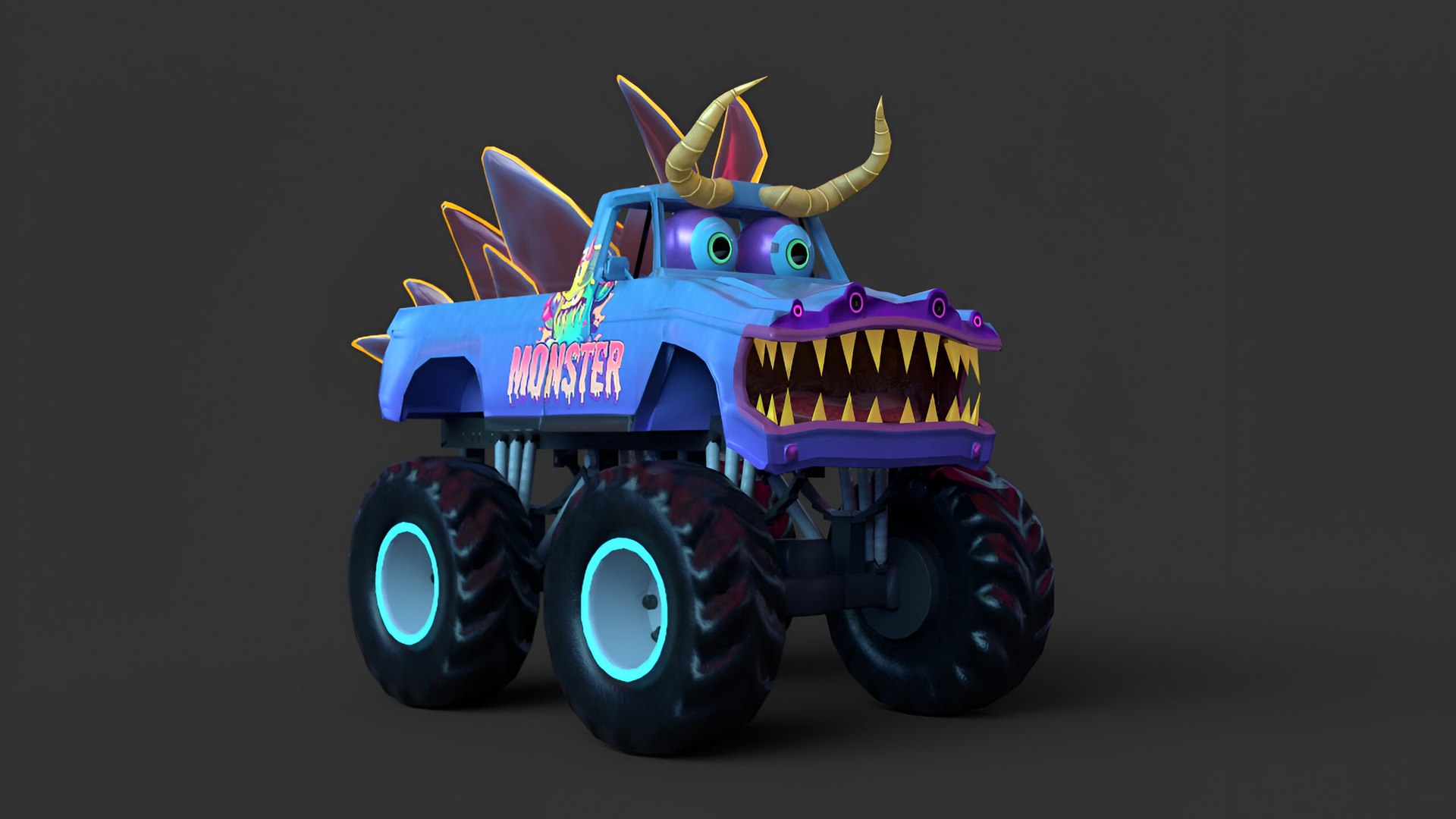 3D Monster Truck Beast Model - TurboSquid 2342934