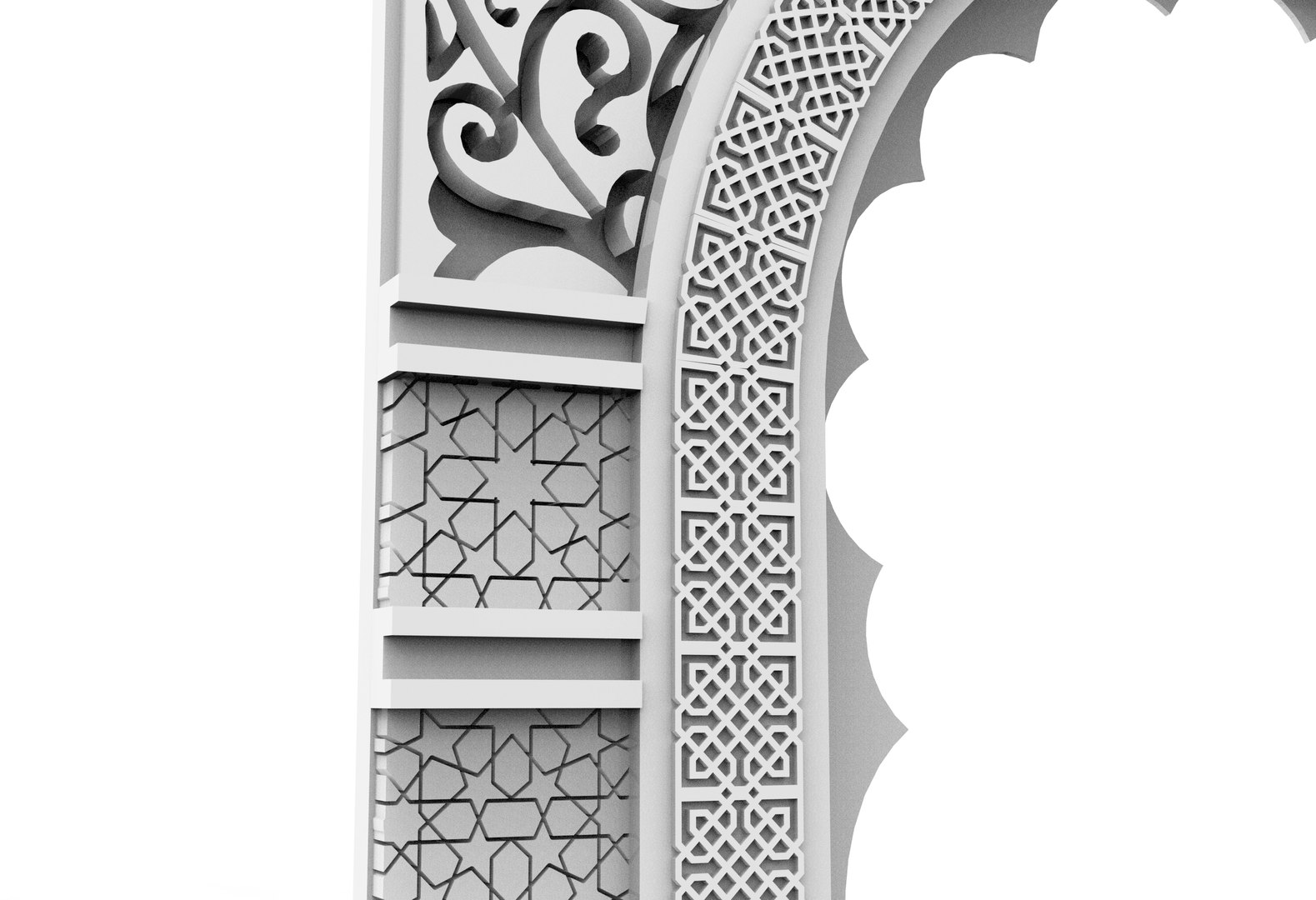 Mosque Door Gate Arabic Model - TurboSquid 2061902