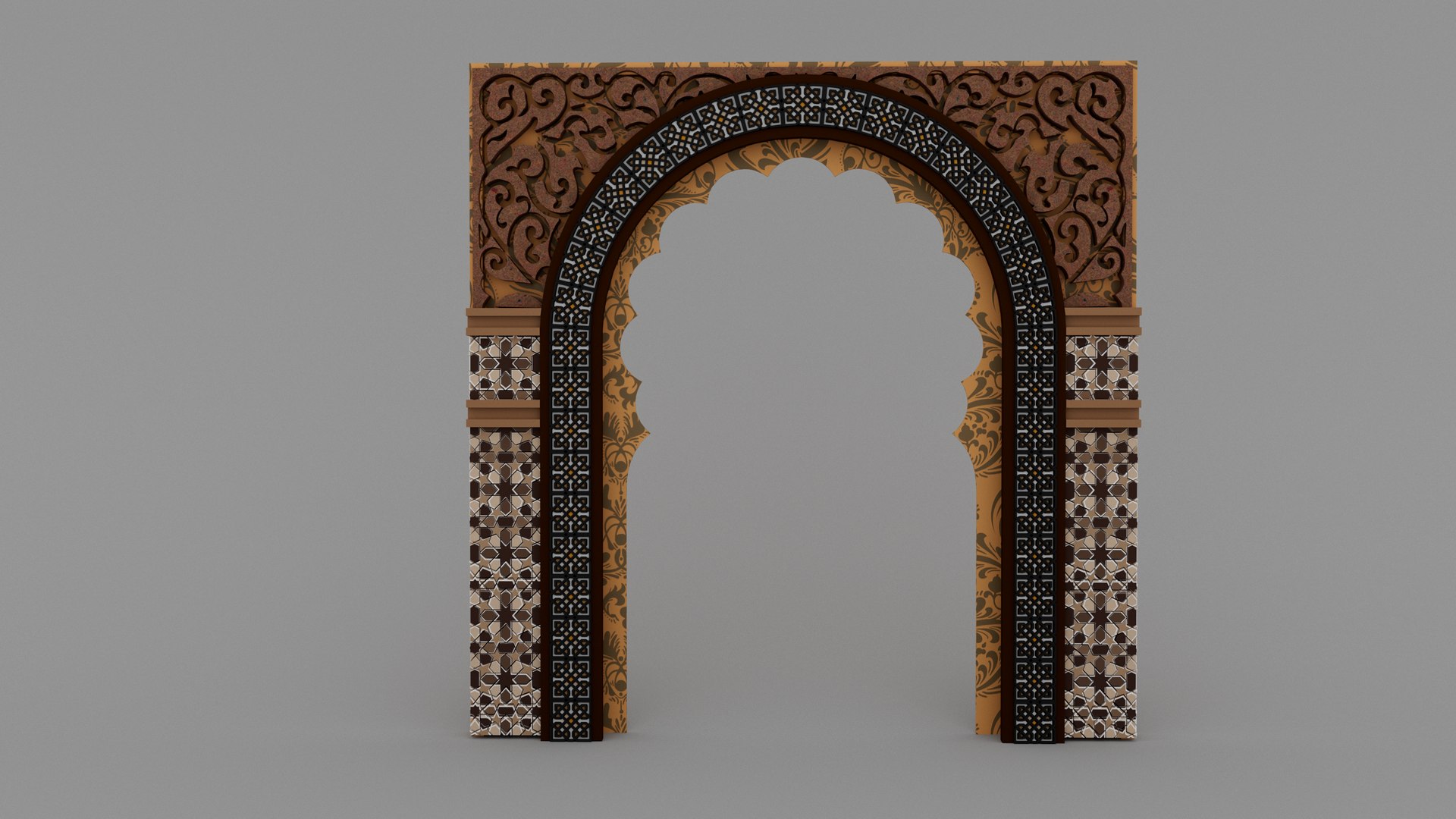 Mosque Door Gate Arabic Model - TurboSquid 2061902