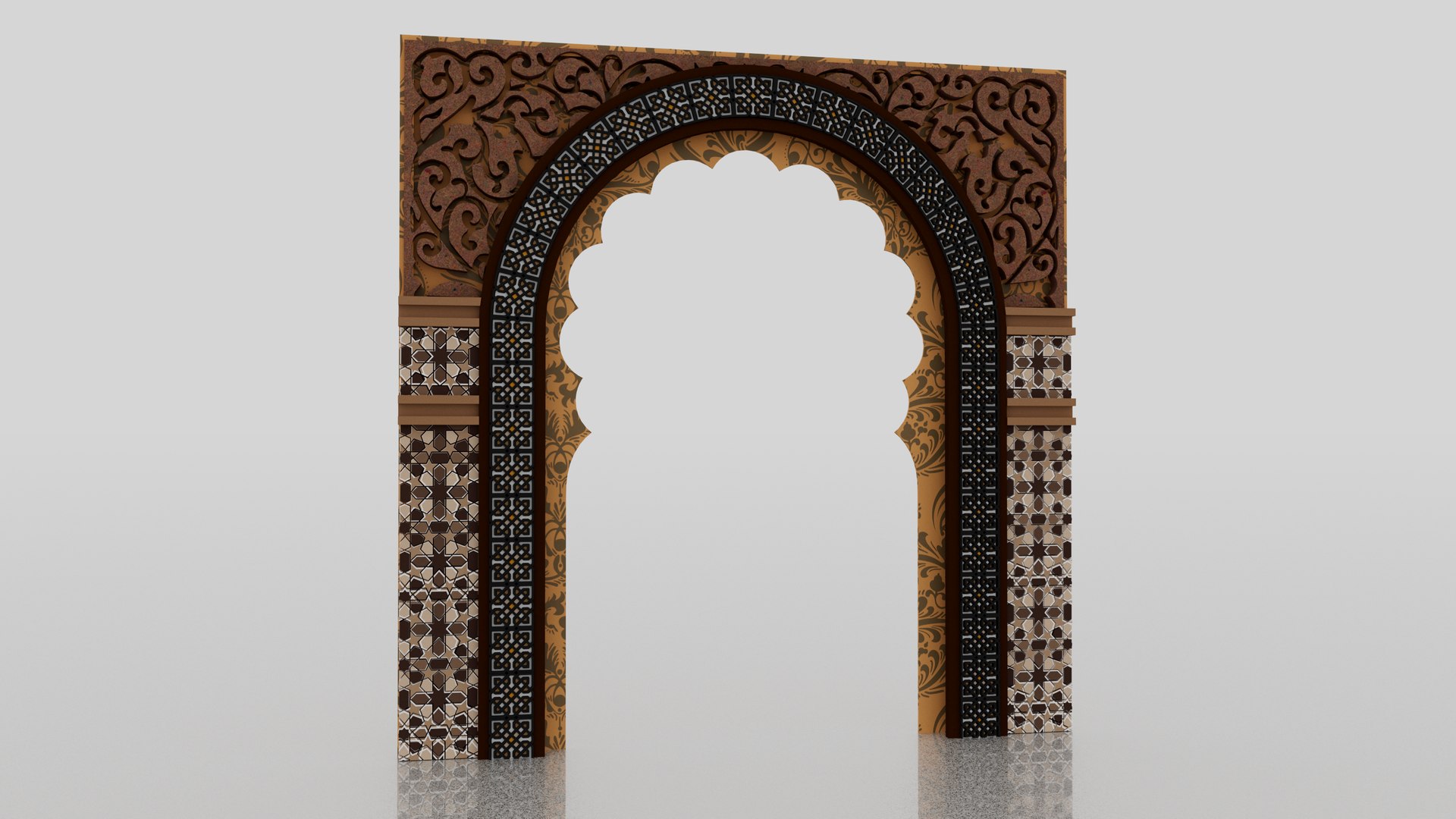 Mosque Door Gate Arabic Model - TurboSquid 2061902