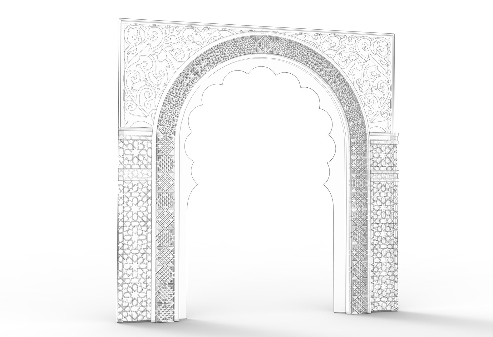 Mosque Door Gate Arabic Model - TurboSquid 2061902