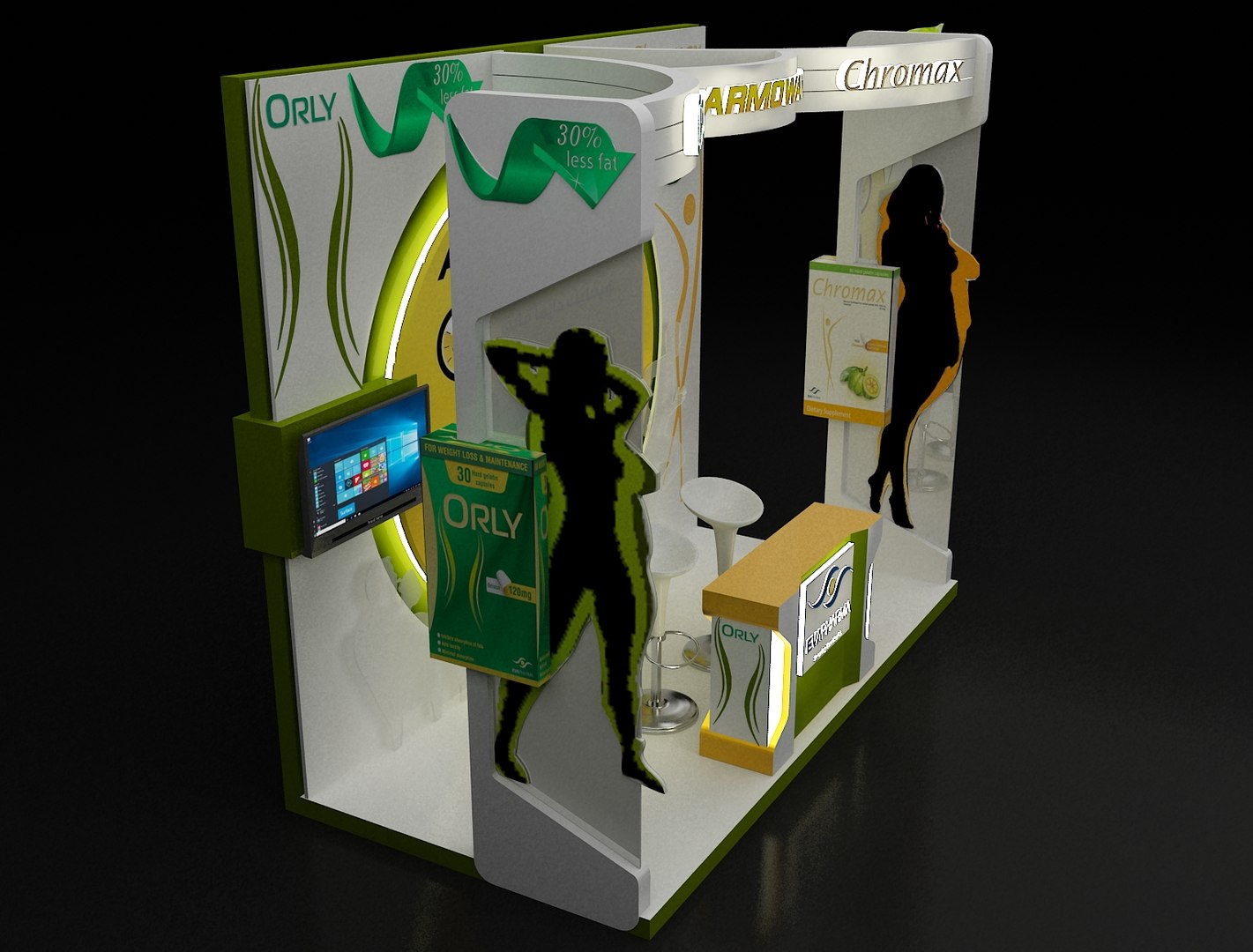Stand Exhibition Booth Model - TurboSquid 1556309