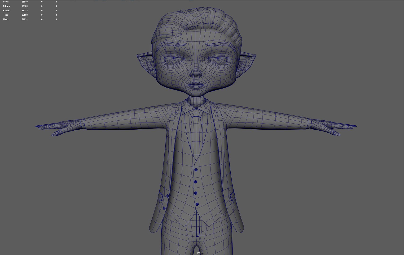 3D Semi-Realistic Male GHOST Character Without Rig - TurboSquid 2368183