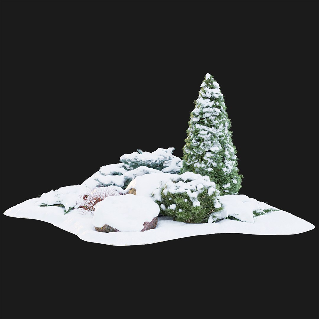 Alpine Hill 01 Winter 3D - TurboSquid 1826770