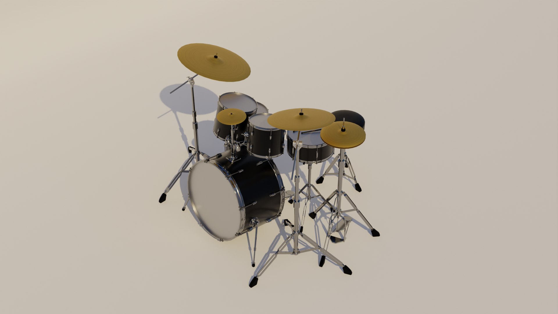 Drum Set 3D Model - TurboSquid 2039825