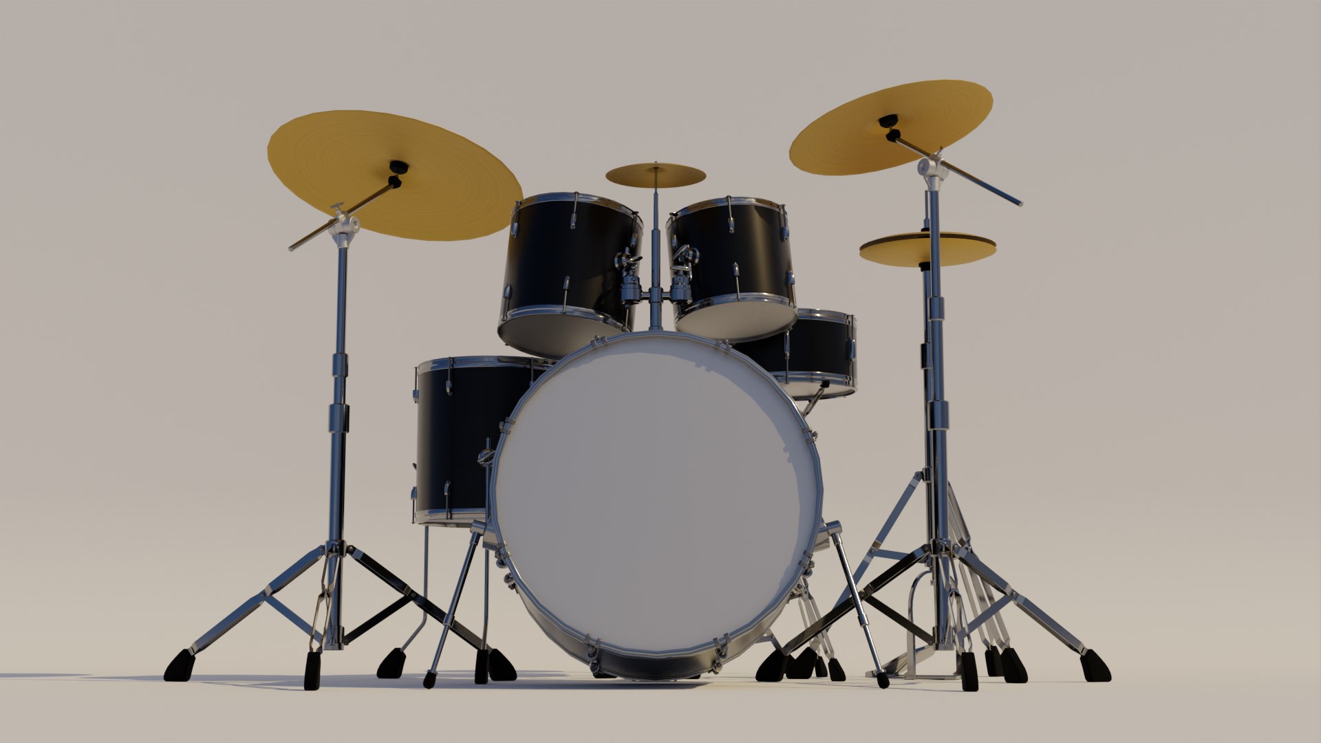 Drum Set 3D Model - TurboSquid 2039825