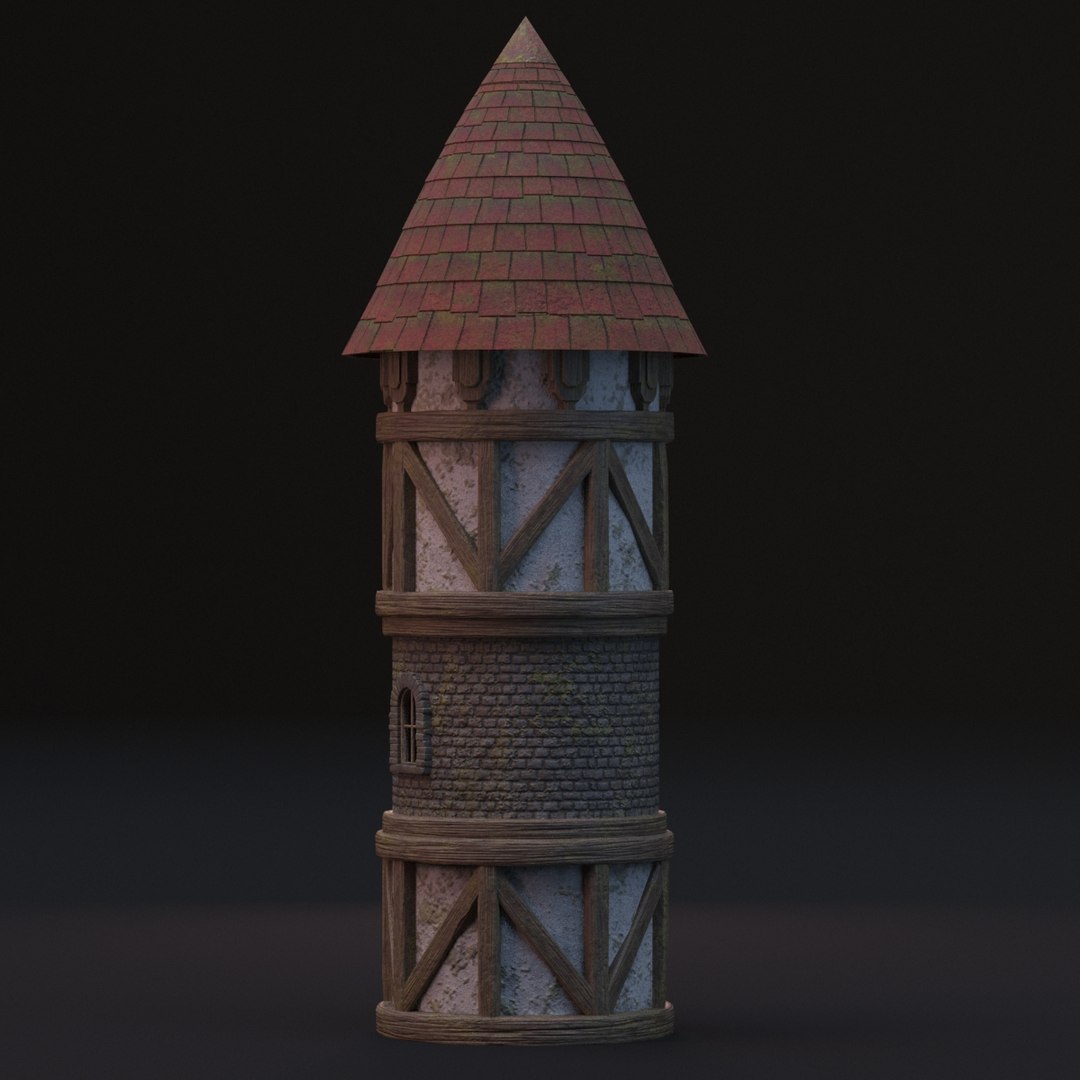 Medieval Tower 3D - TurboSquid 1397908