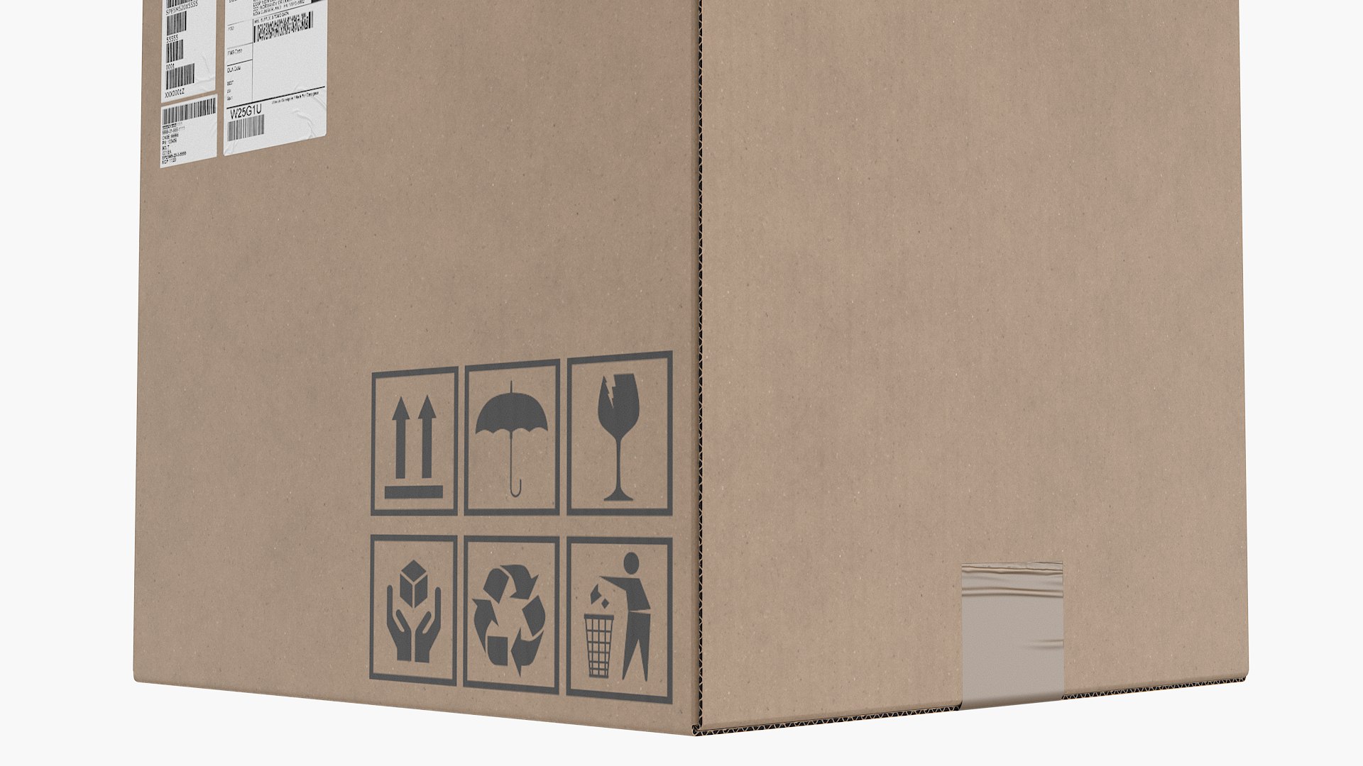 Cardboard Box 1 Closed 3D model - TurboSquid 2175834