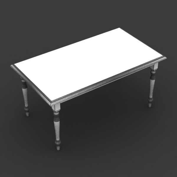 3d table dining model