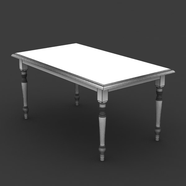 3d table dining model