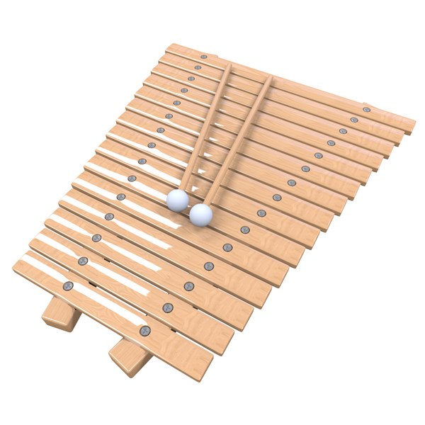 3d model realistic xylophone