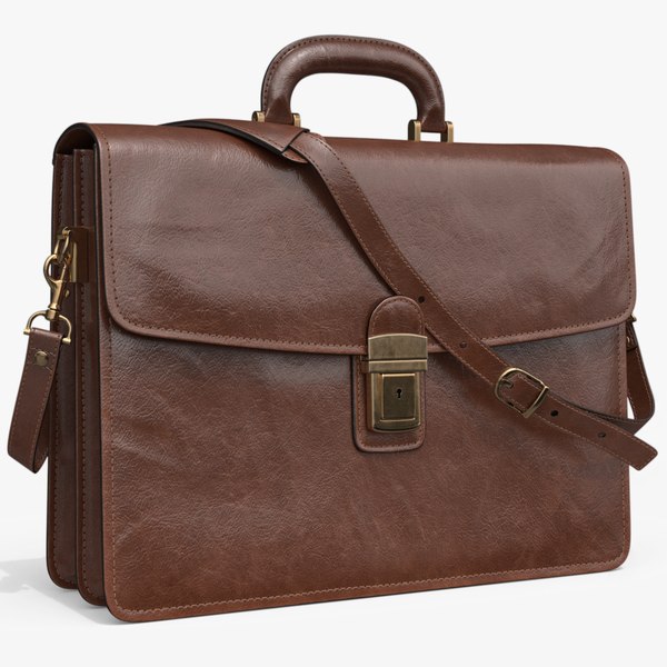 Leather briefcase 3D model - TurboSquid 1345399