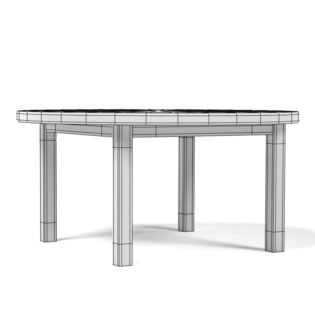 3d table tablecloth model