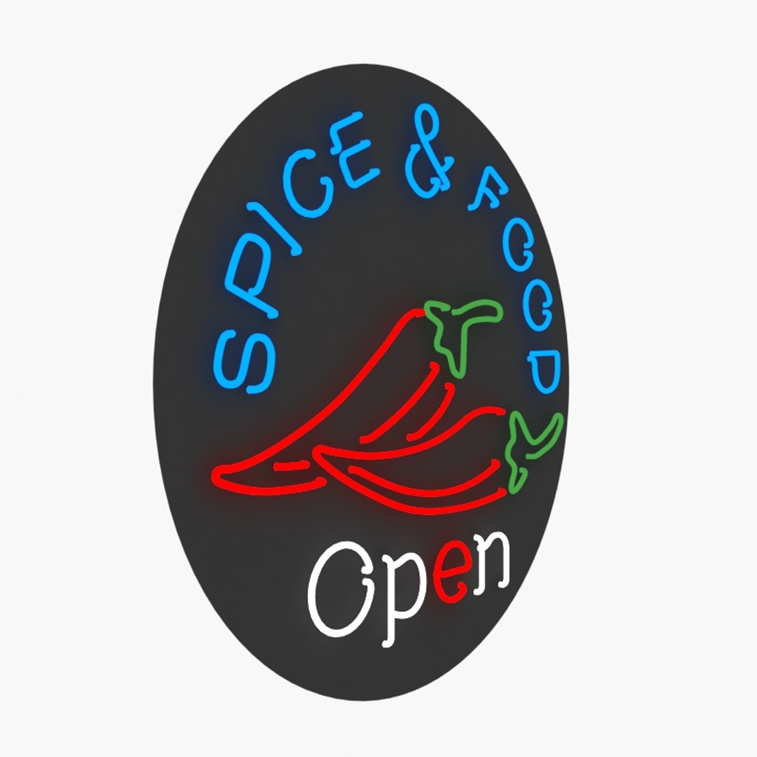 max neon sign spice