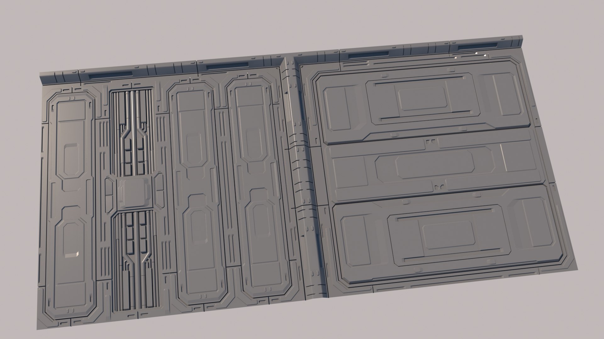3D Si-Fi Panel SET - TurboSquid 1841910