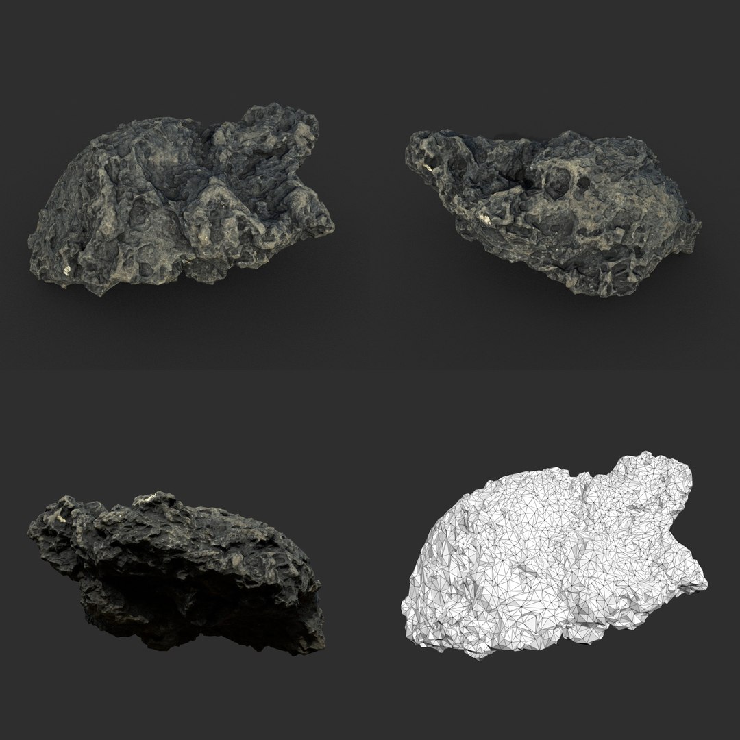 3D Model 8 Low Poly PBR Lava Rock Photogrammetry - TurboSquid 2163087