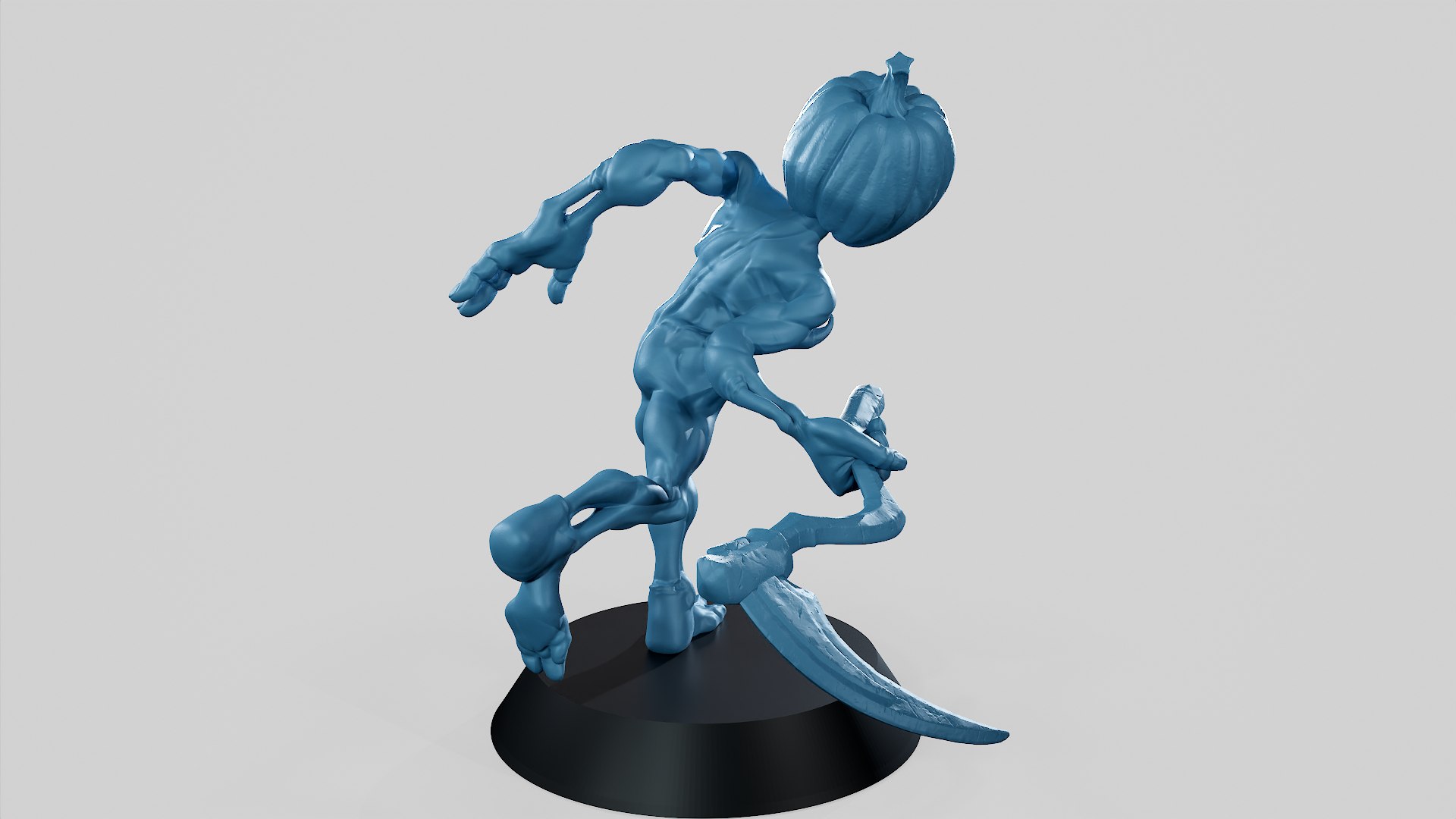 3D Pumpkin Undead Pose 05 3D print STL model - TurboSquid 1969621
