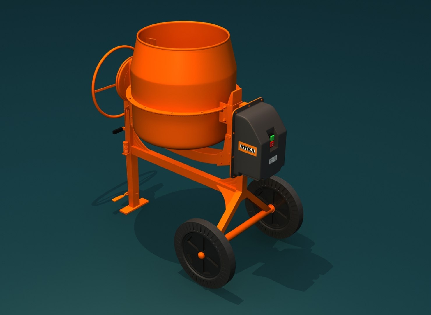 Concrete Mixer 3d Model