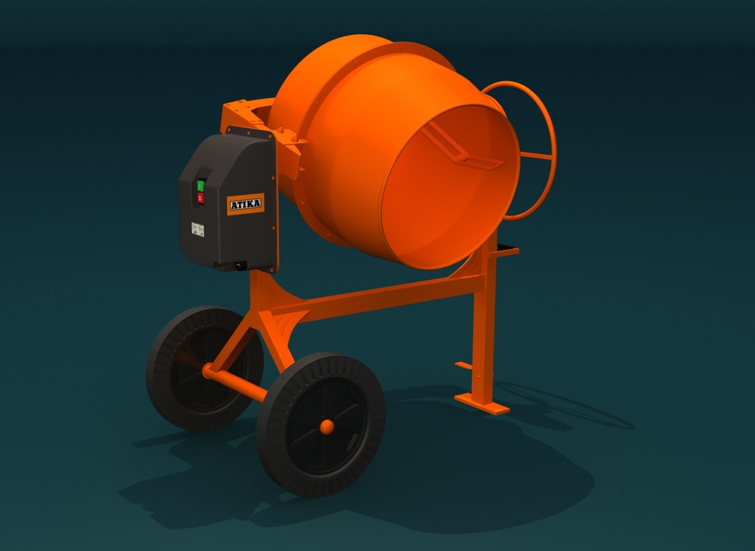 Concrete Mixer 3d Model