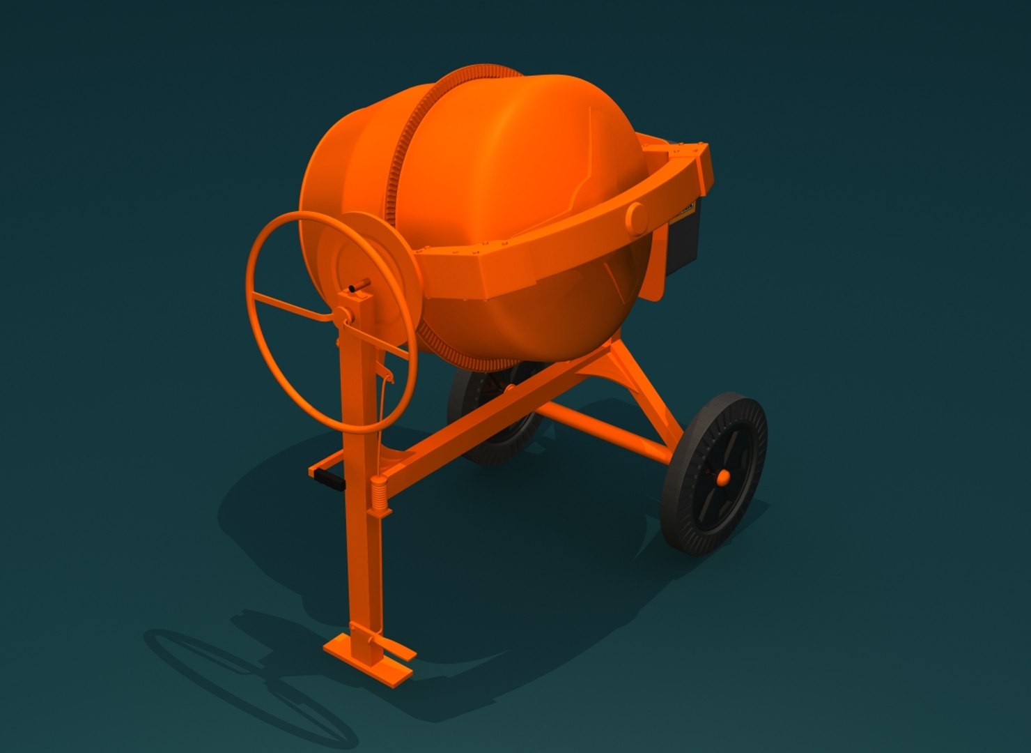 Concrete Mixer 3d Model