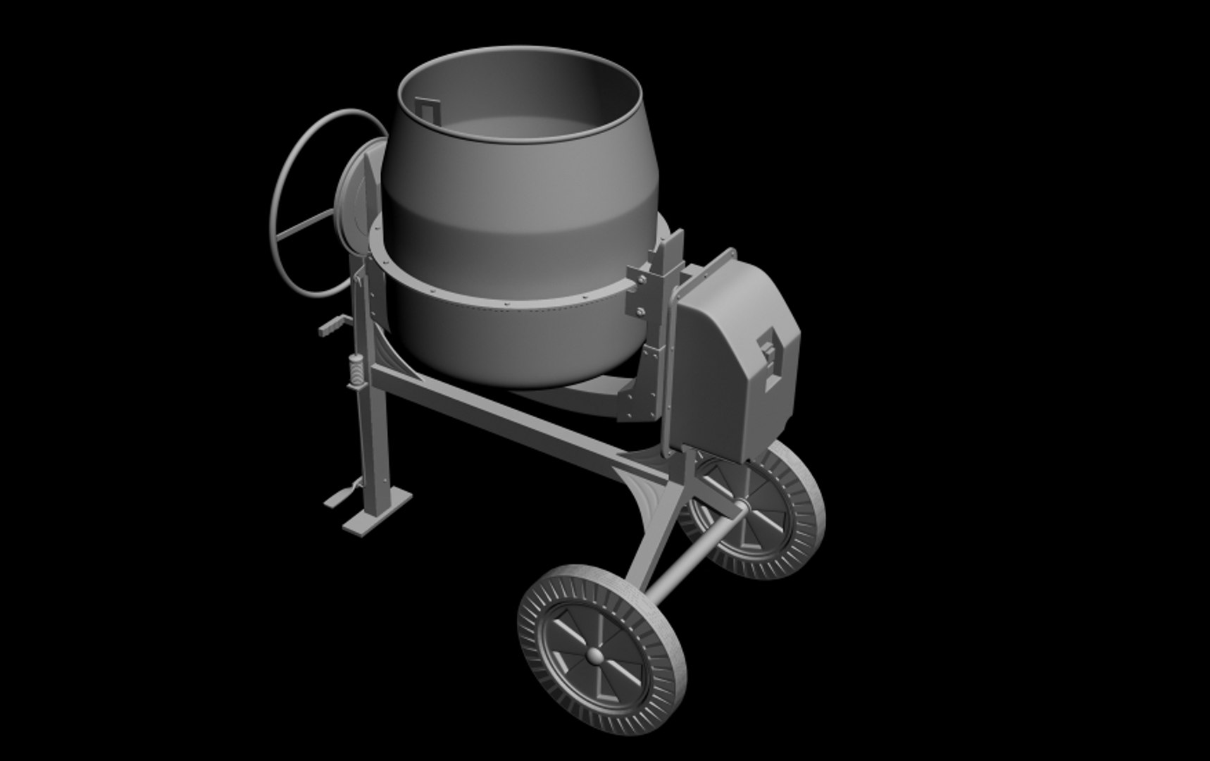 Concrete Mixer 3d Model