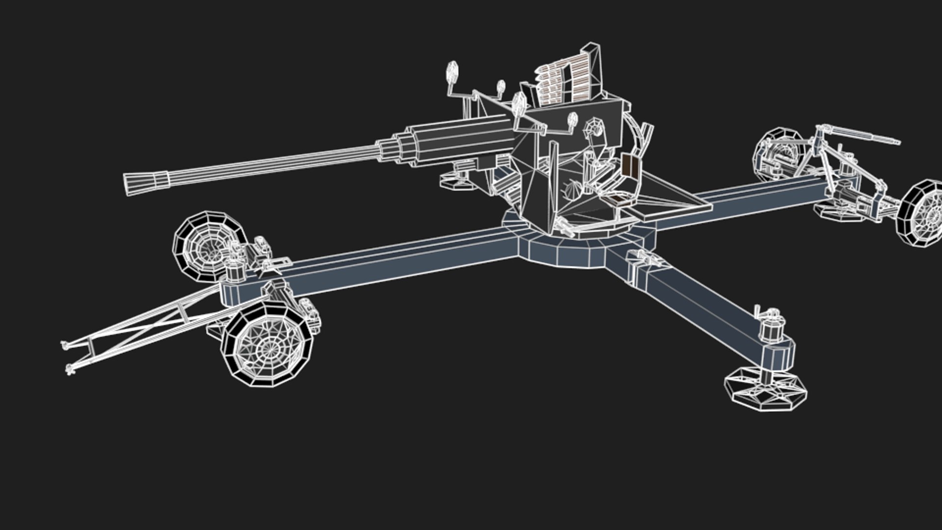 3D Bofors L60 Isometric - TurboSquid 1431587