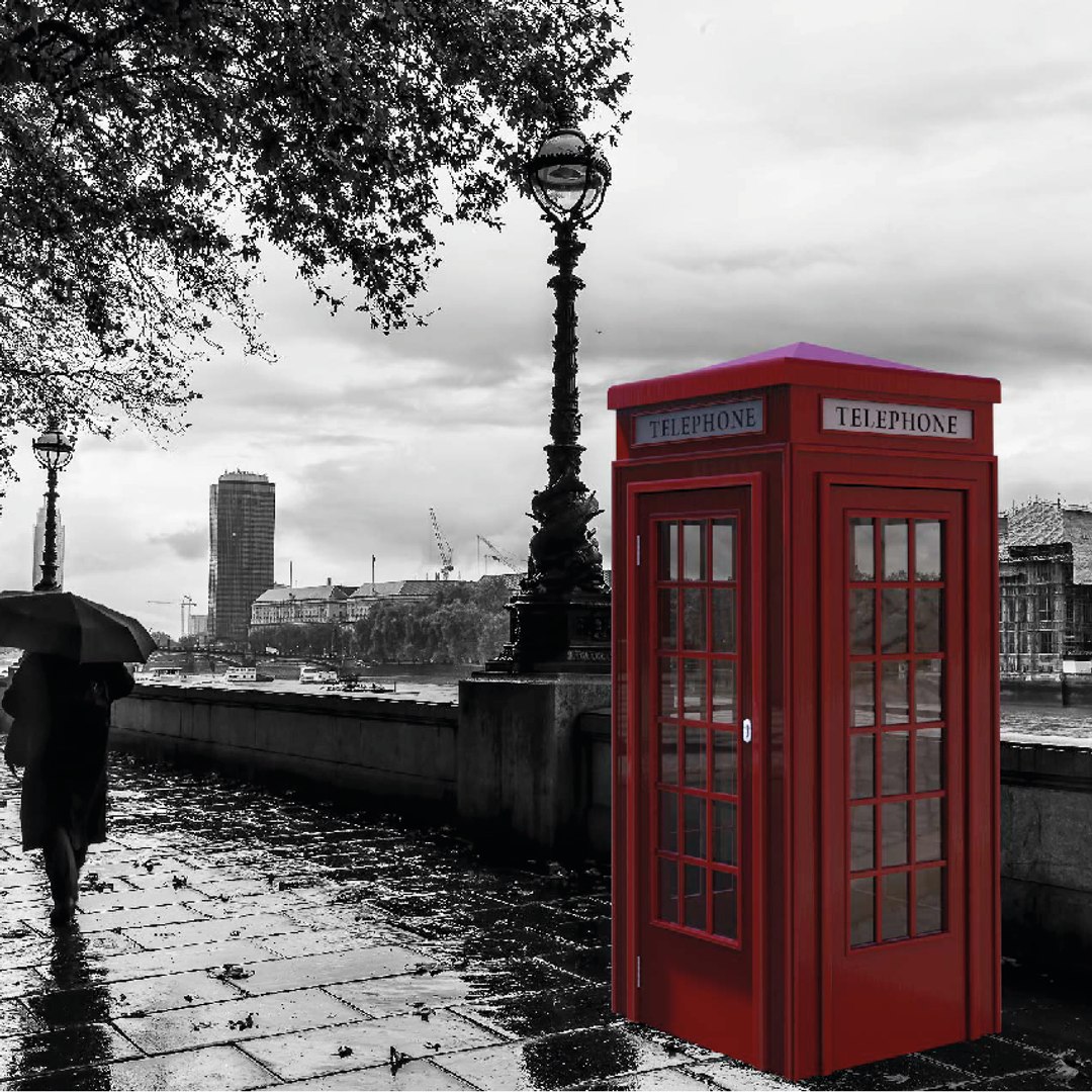 Red Telephone Box Model - TurboSquid 1264163