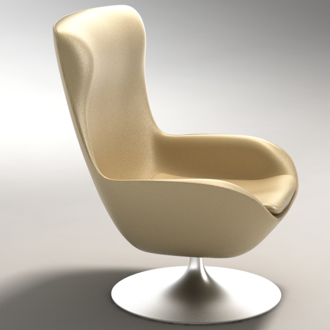 3d model realistic armchair