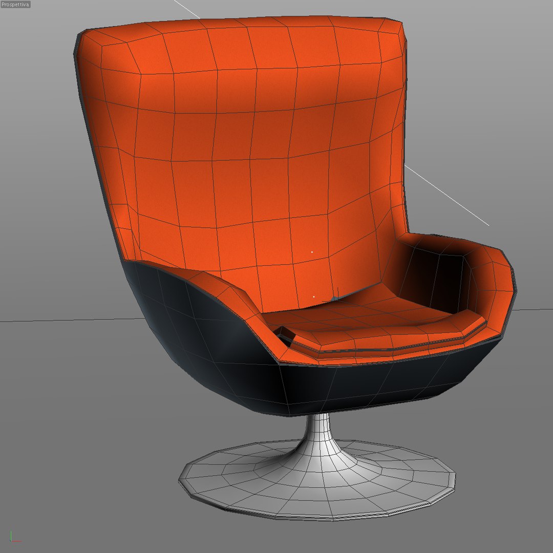 3d model realistic armchair