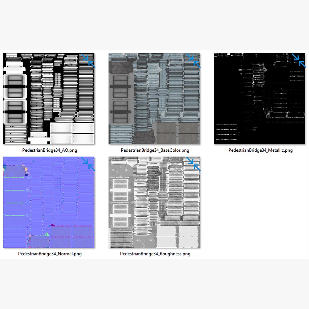 Pedestrian Bridge 34 3D Model - TurboSquid 2297447