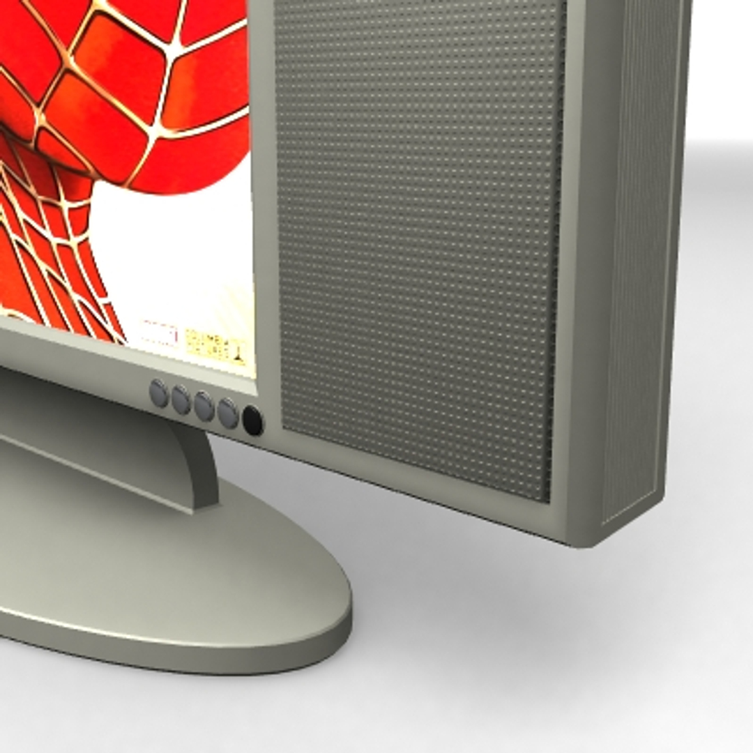 lcd tv 27 inch 3d model