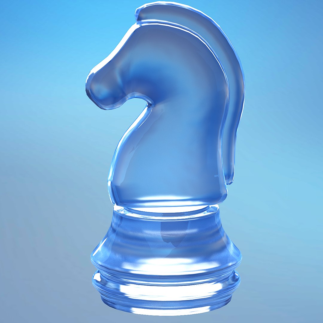 3d Ice Chess Pieces