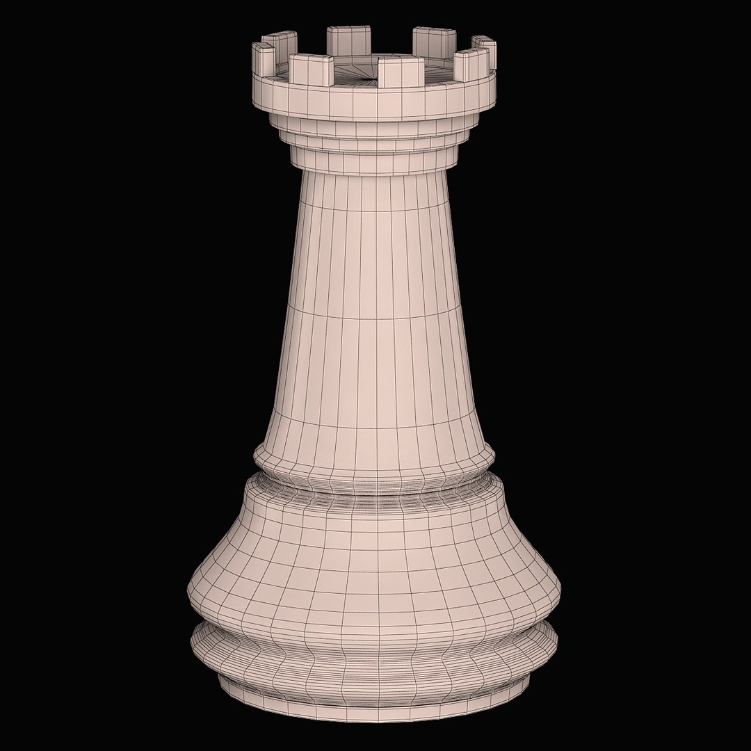 3d Ice Chess Pieces