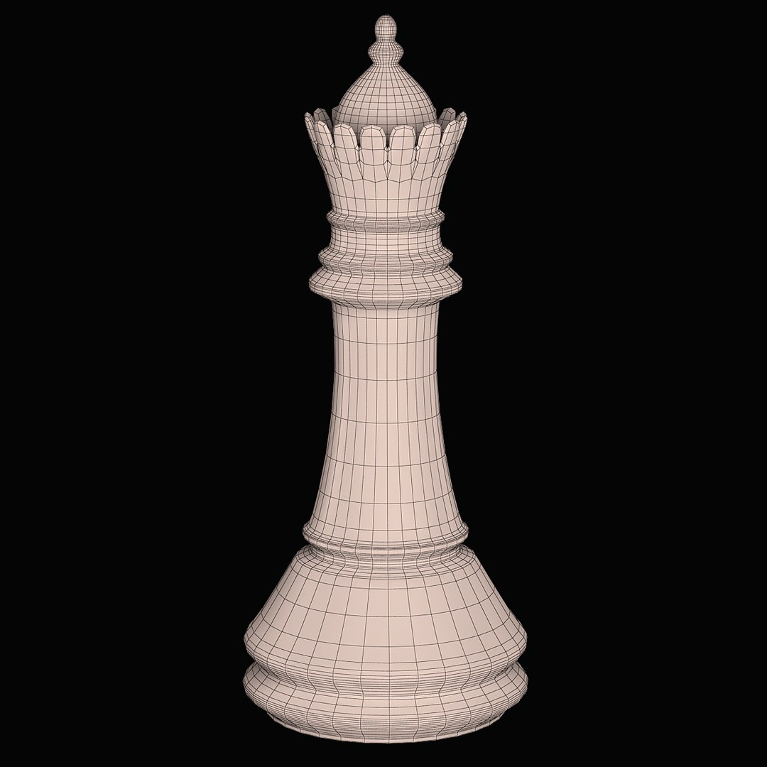 3d Ice Chess Pieces