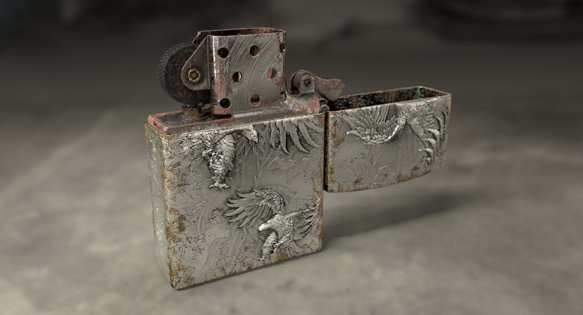 3D classic lighter animatable - TurboSquid 1334937