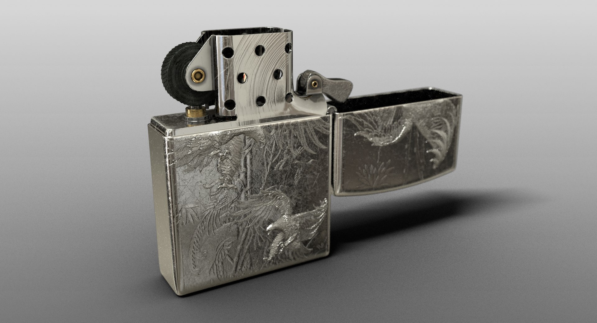 3D classic lighter animatable - TurboSquid 1334937